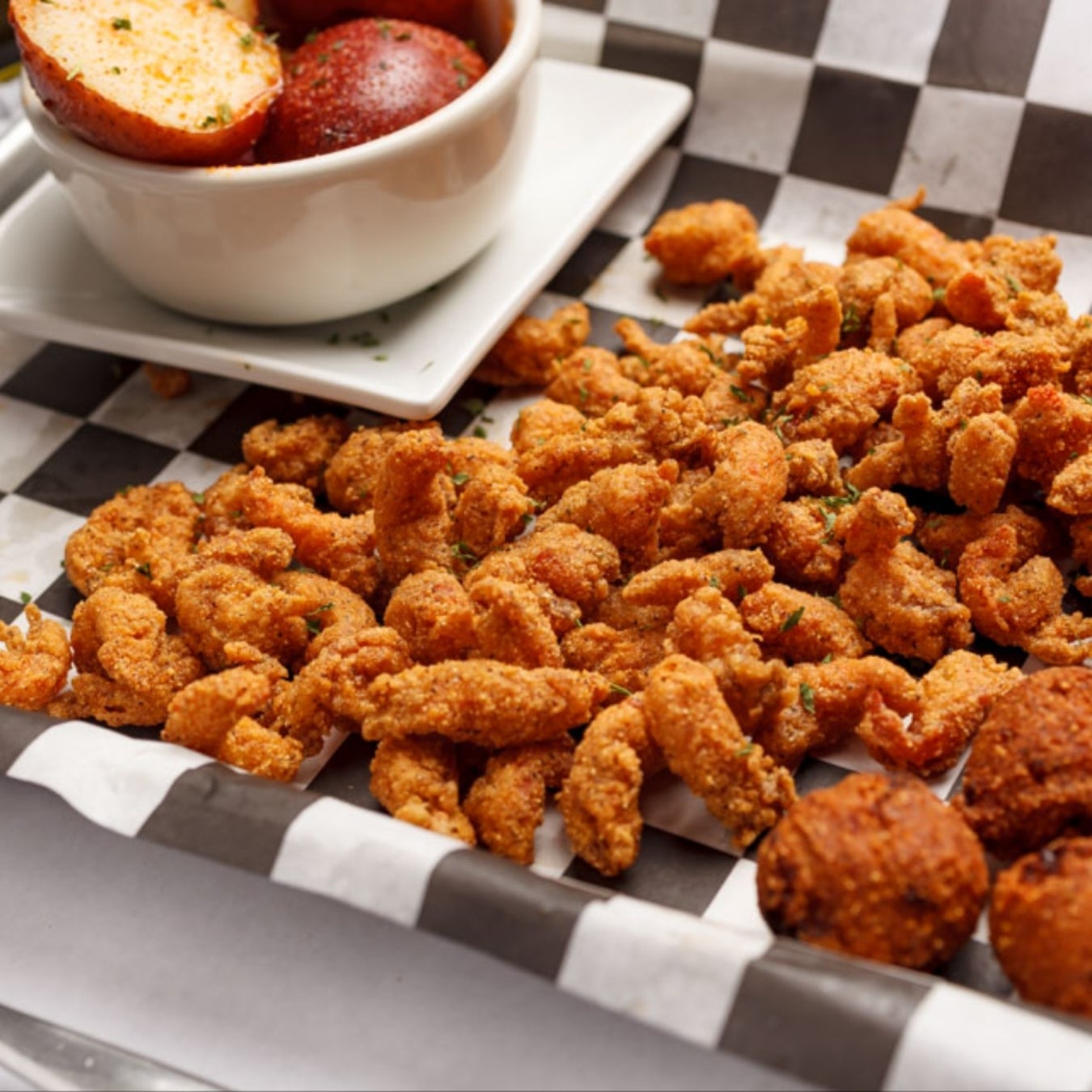 Cajun Crawfish Platter | The Seafood Bistro